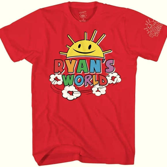 Shirts & Tops | Mad Engine Ryans World Logo Clouds Little Boys Kids ...